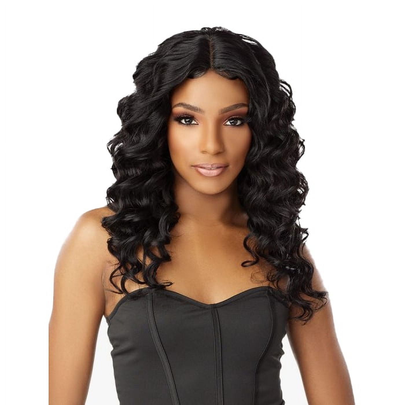 Sensationnel Human Hair Empire Weave Hair - OCEAN WAVE 18" (Color:S1B ...