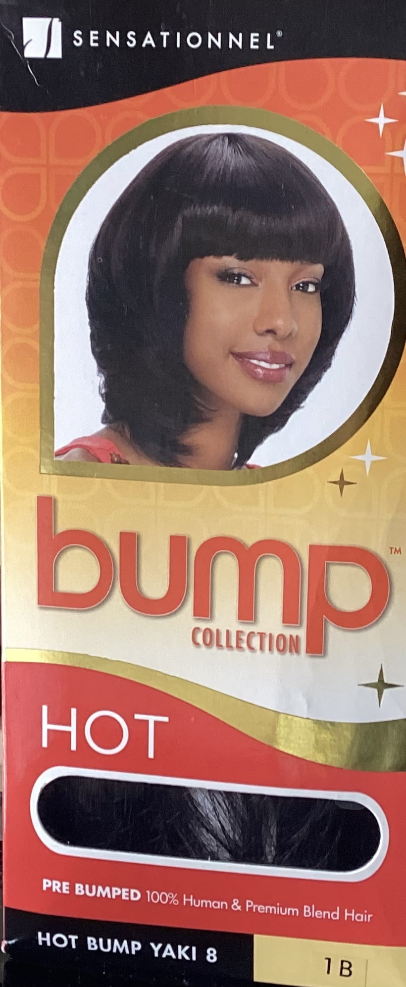 Sensationnel Human Hair Weaving Bump Yaki 8” -Color #1B - Walmart.com