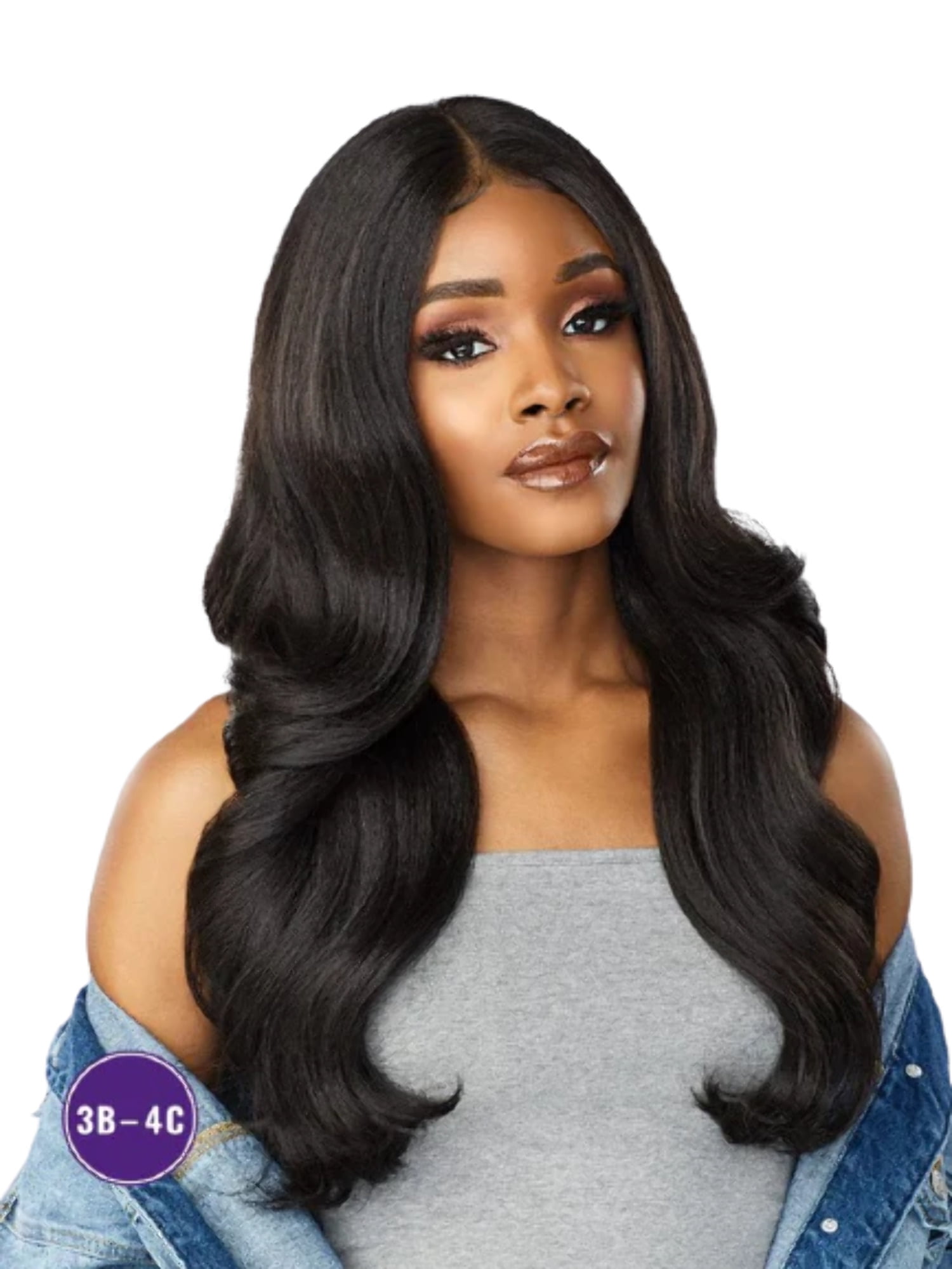 CURLS KINKS CO LACE FRONT EDGE ANGEL FACE LACE WIG BABY HAIR SYNTHETIC ...
