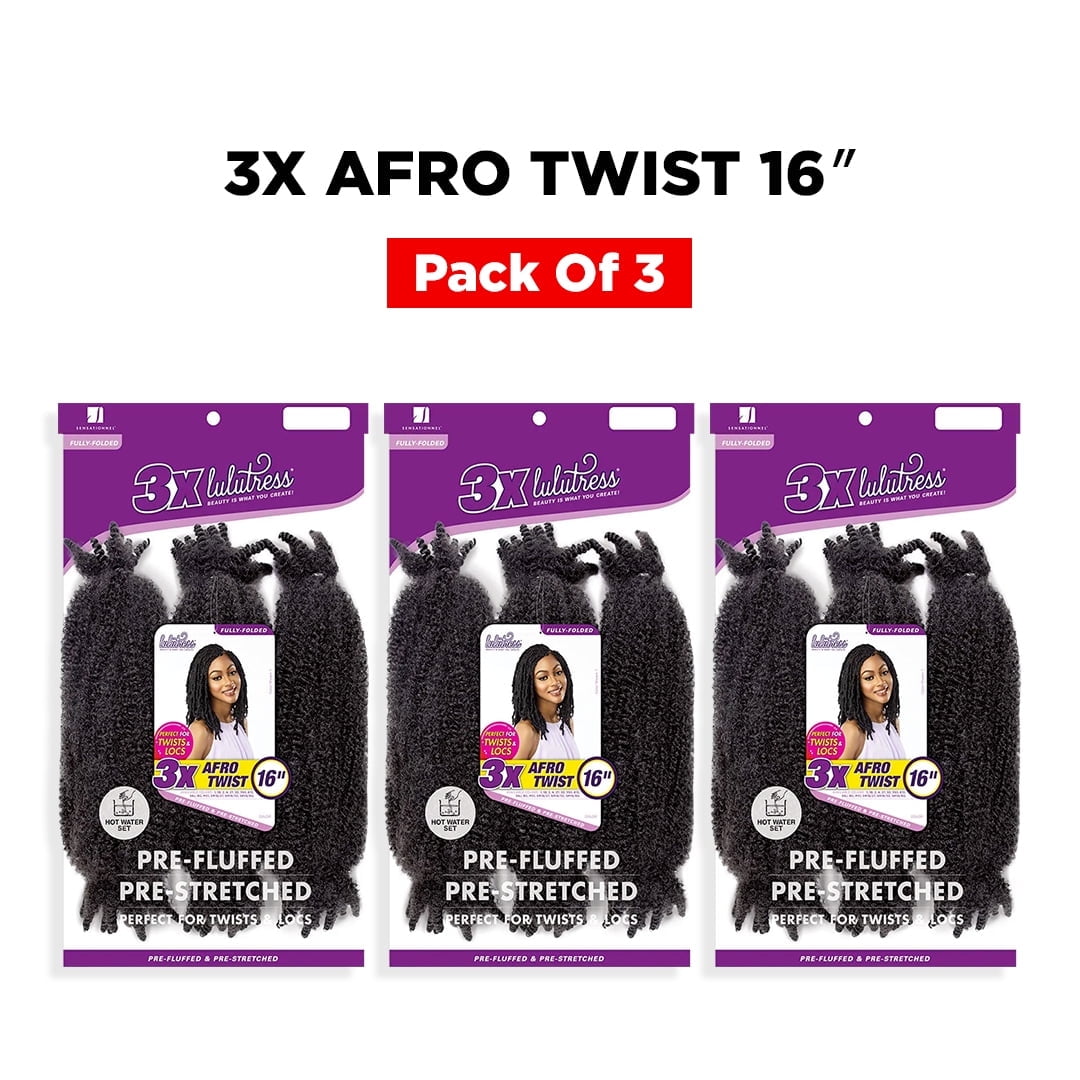 Sensationnel Lulutress Crochet Braids Fully-Folded with Pre-Fluffed ...