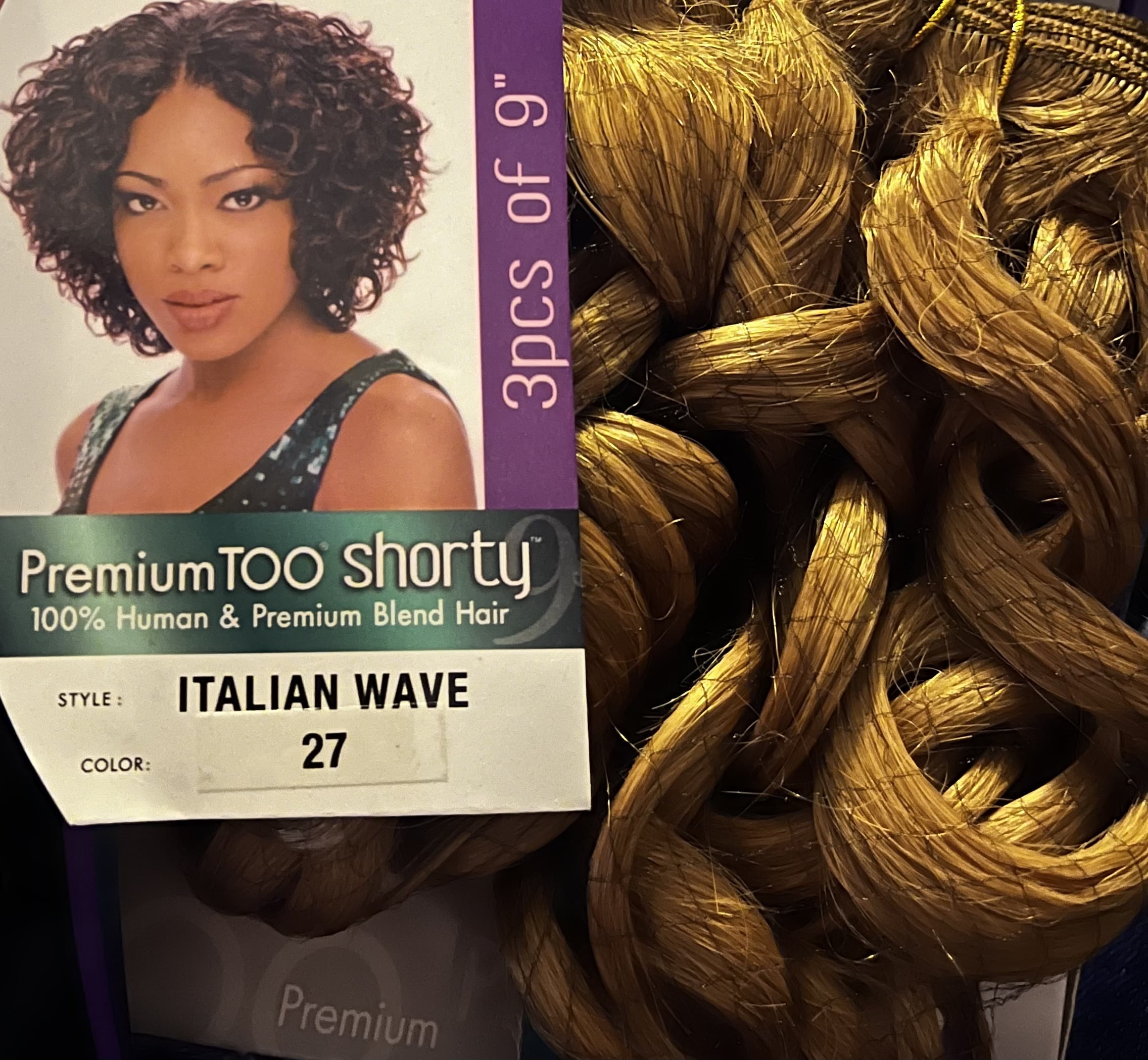 Sensationnel Premium Too Shortly 100% Human Hair Blend Hair Weaving ...