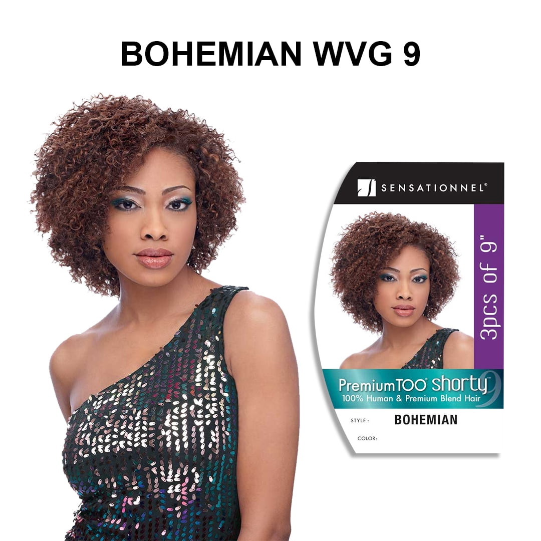 Sensationnel Premium Too Shorty Human Hair Blend Bohemian Weaving 9 ...