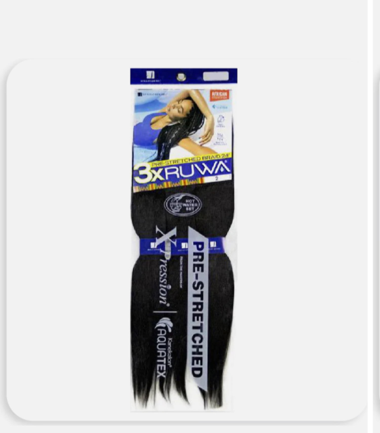 RUWA Pre-Stretched Braiding Hair 18” - Walmart.com