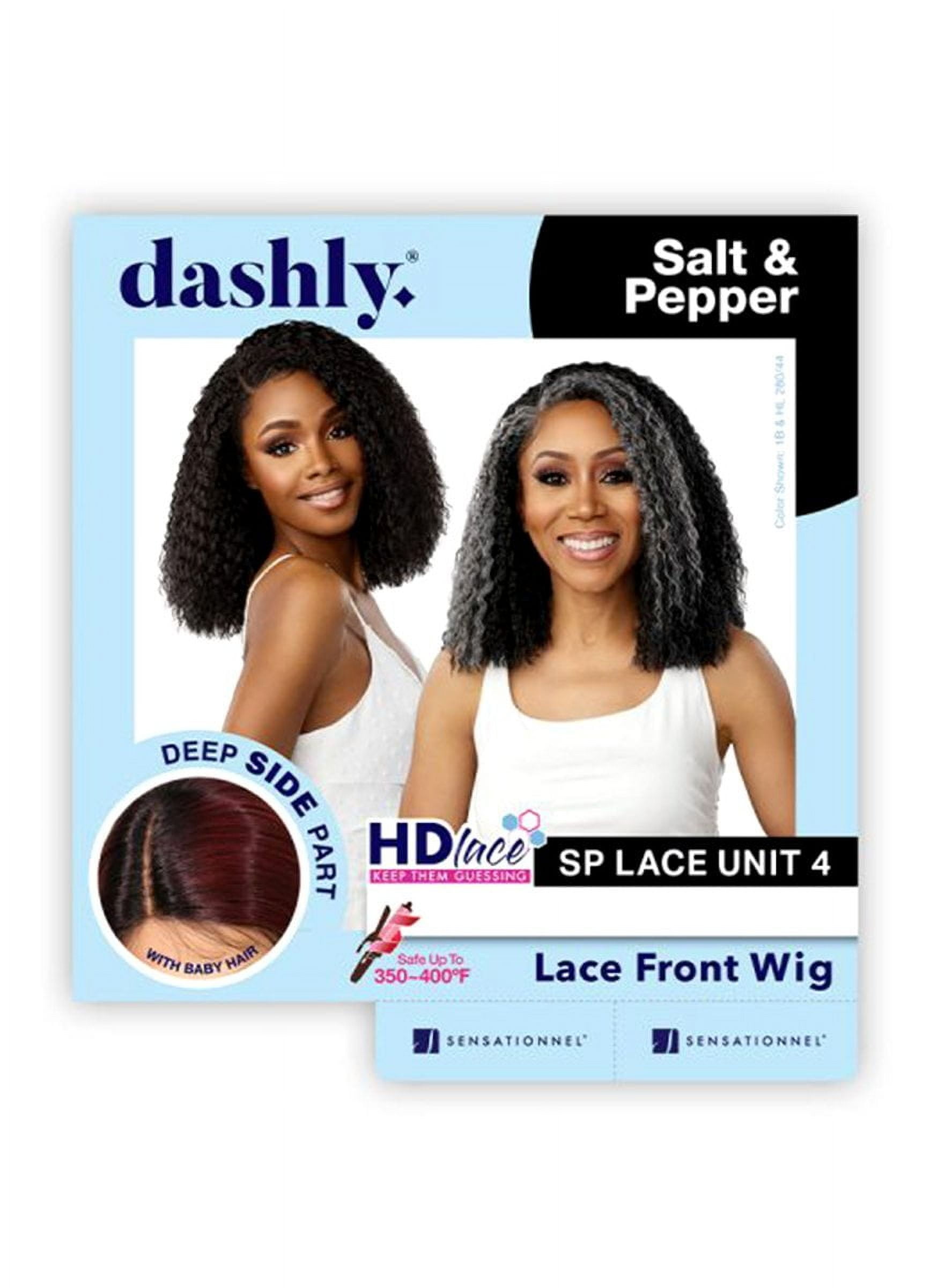 Sensationnel Salt Pepper Dashly HD Lace Front Wig SP Lace Unit 4 ...