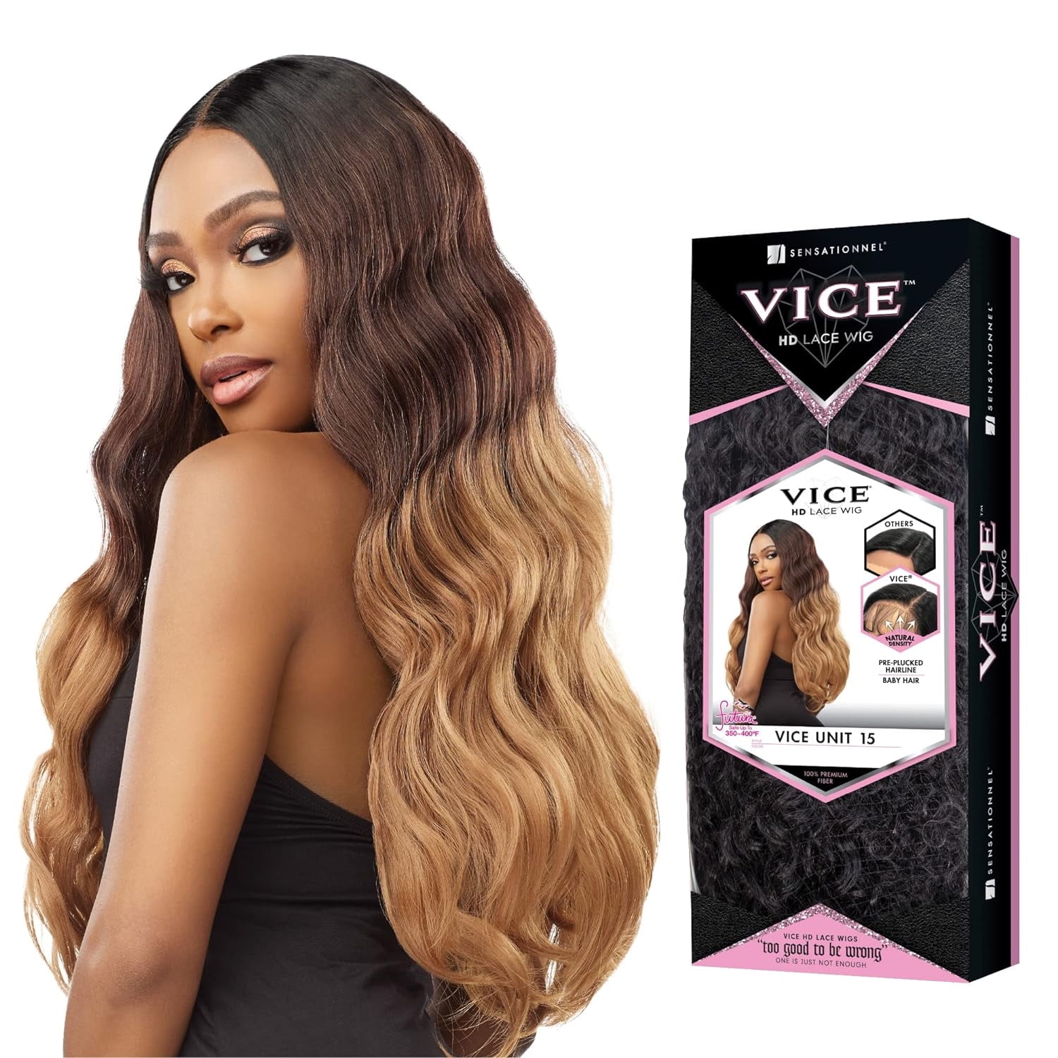 Vice HD Lace Wig Unit 15 By SENSATIONNEL (LSV015) Lace Wigs - Walmart.com