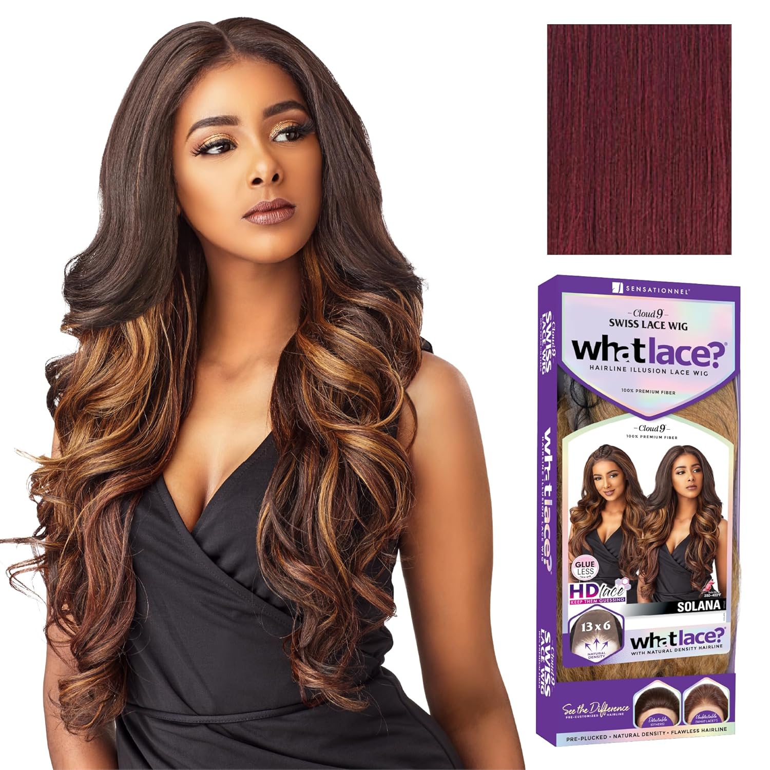 Sensationnel What Lace 13X6 Wigs - Solana Lacefrontal Hand Tied ...