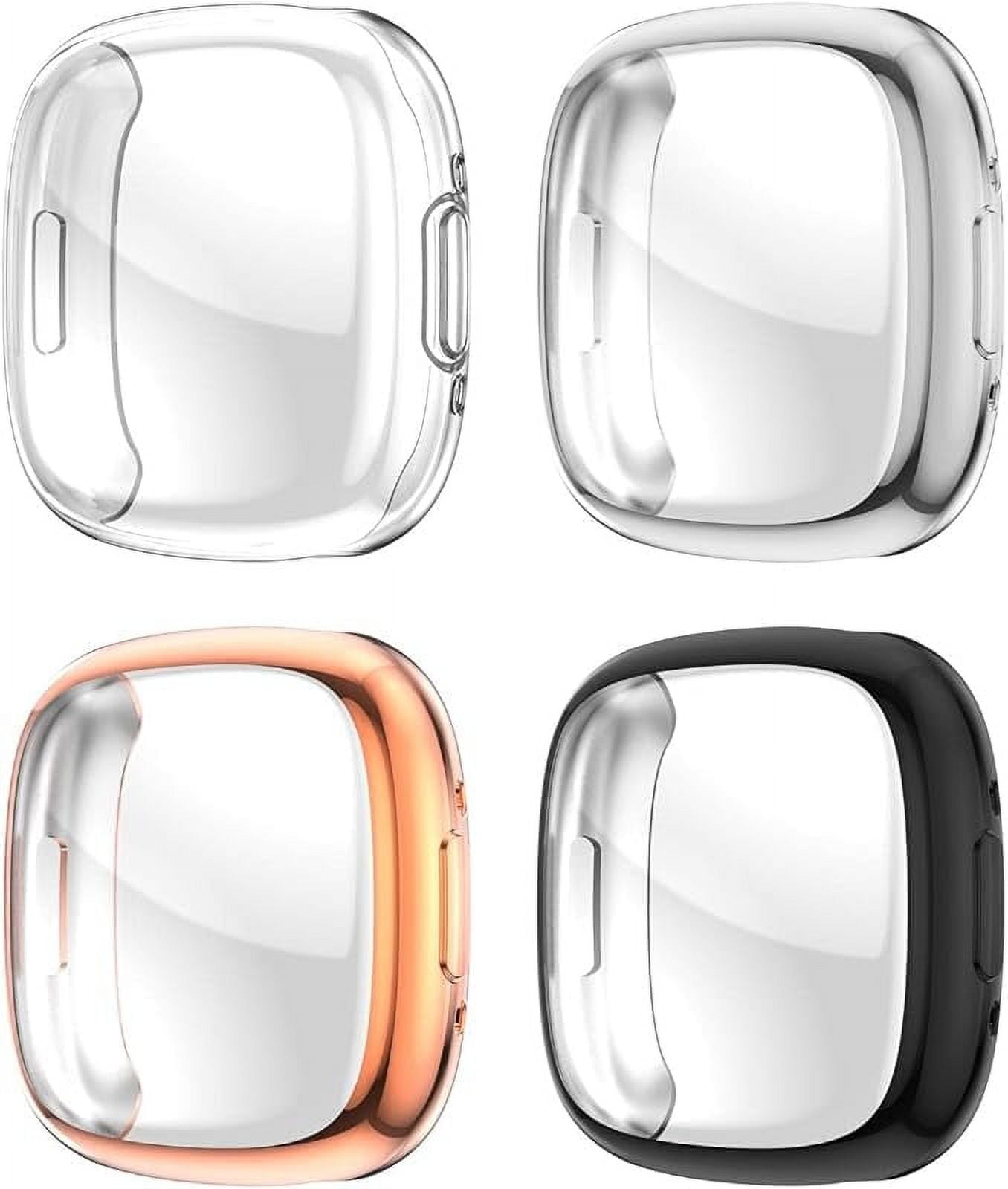 Sense 2/versa 4 4-pack screen protector case, anti-scratch TPU material ...