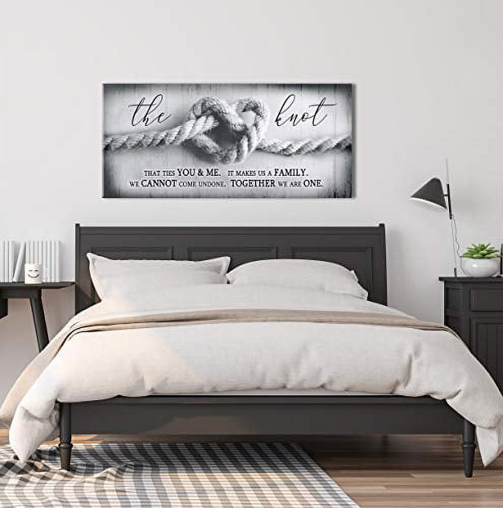 Sense Of Art| The Knot Wall Art| Love Sign| Framed Canvas Print| Over ...