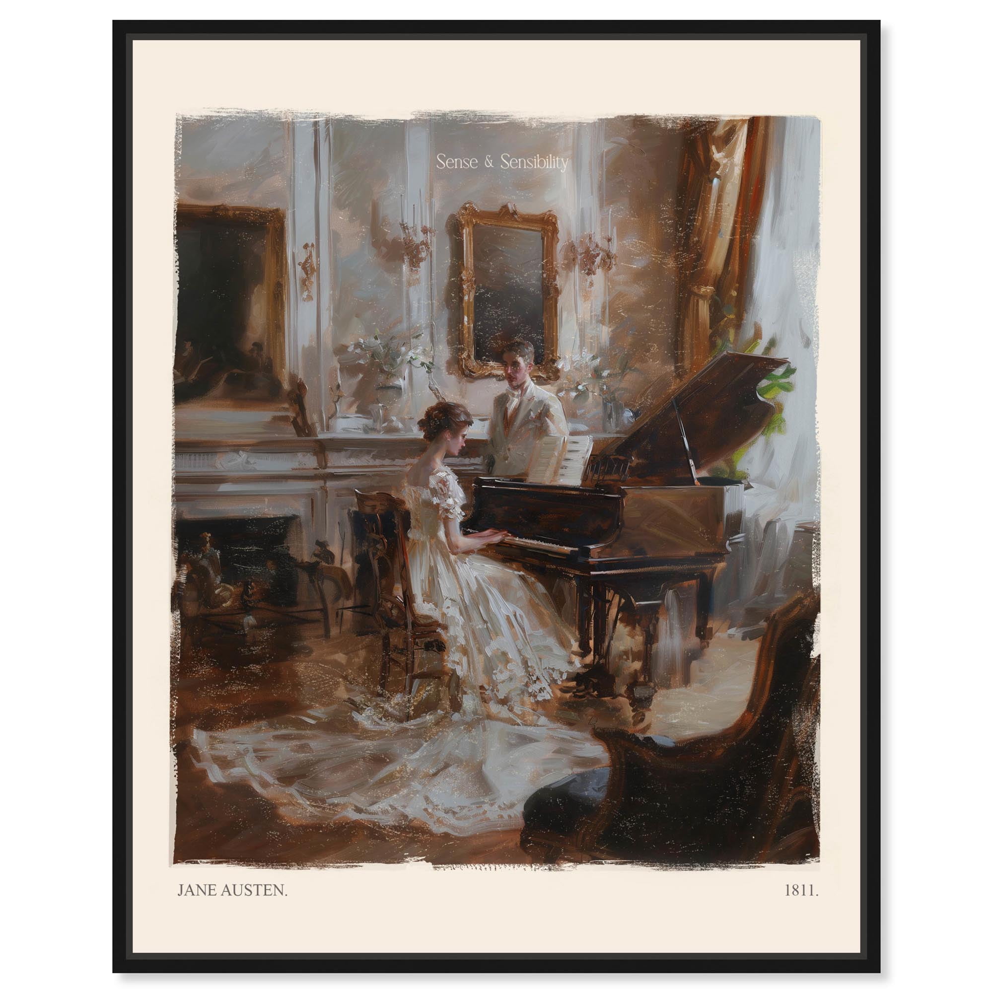 Sense and Sensibility Scene Canvas Romance Book Posters by Art Remedy ...