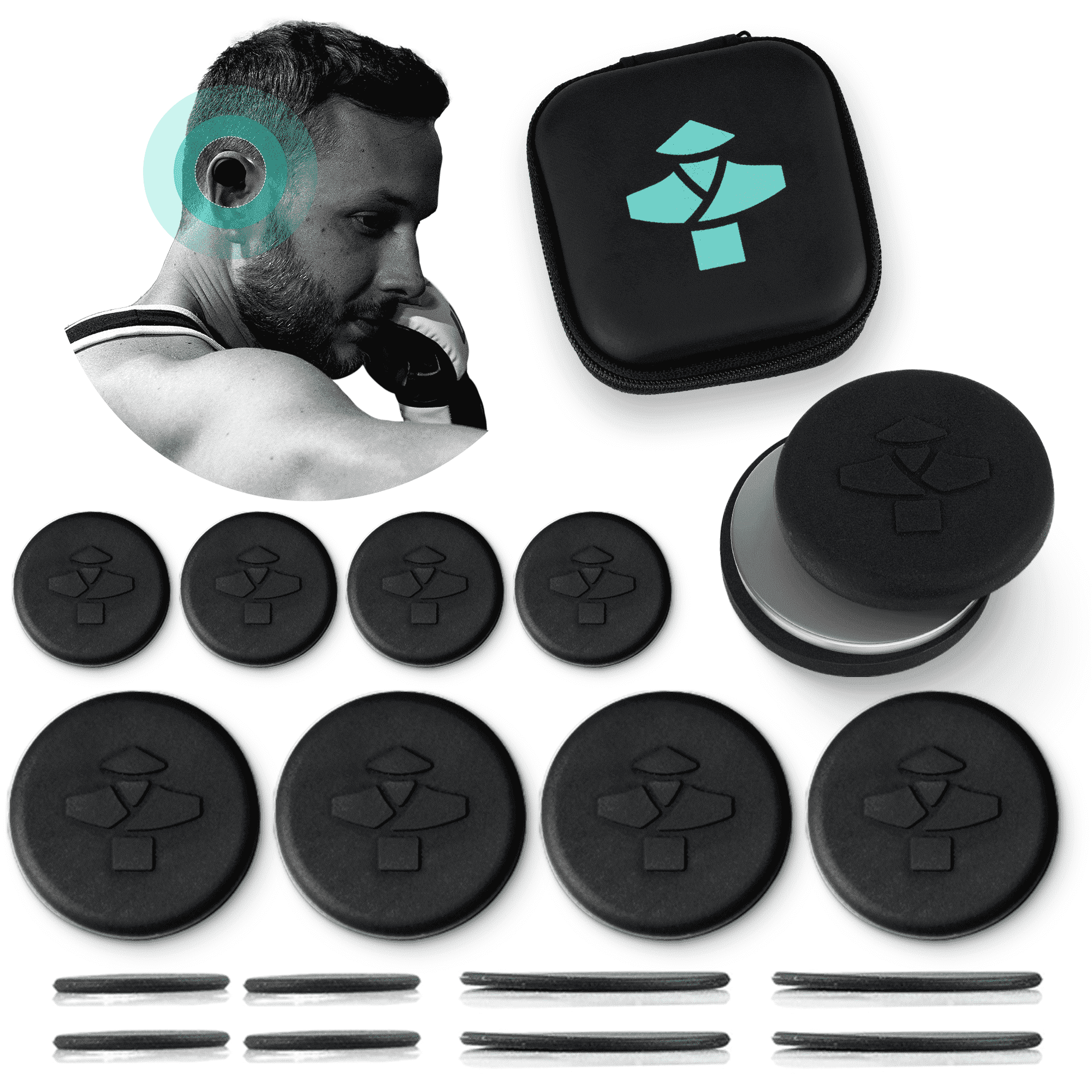 SenseAid Cauliflower Ear Magnets Compression Kit (8 pack) - BJJ ...