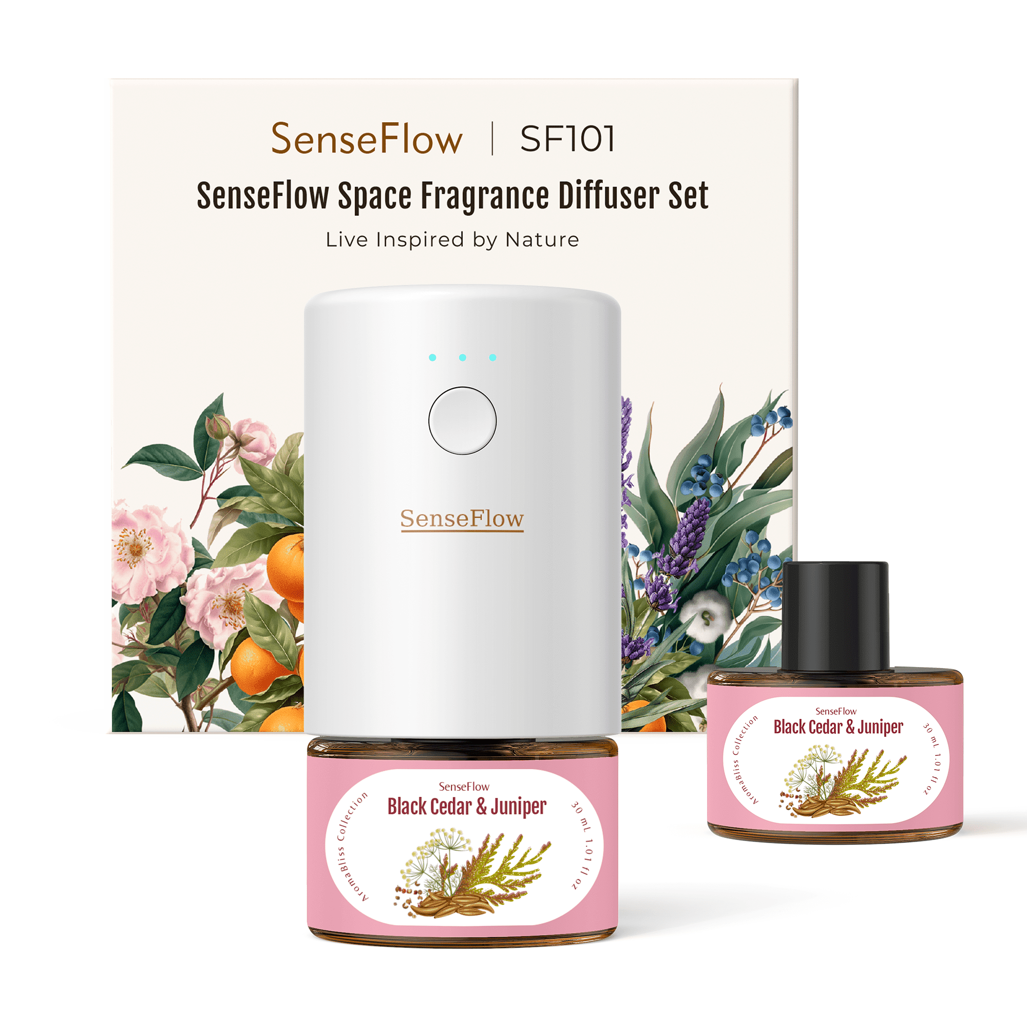 SenseFlow Space Fragrance Diffuser SF101 - Adjustable Natural Atomizer ...