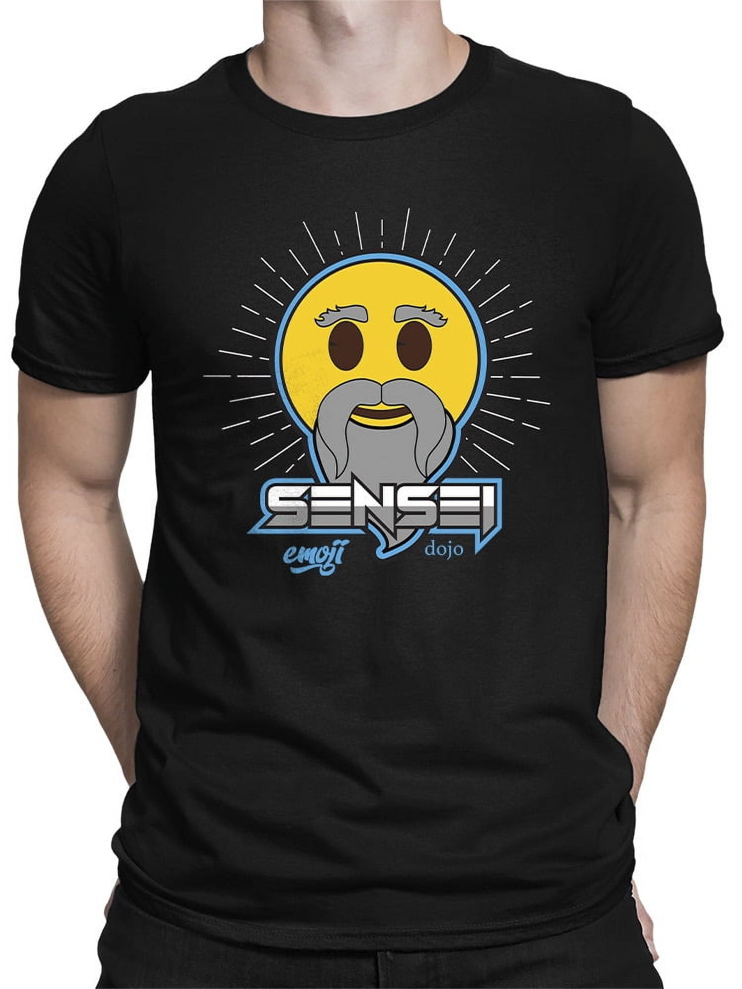 Sensei Emoji Dojo - Wise Master Retro Graphic Men's T-shirt - Walmart.com