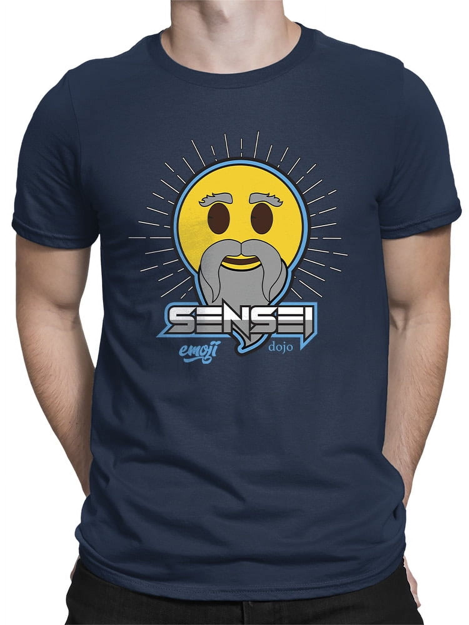 Sensei Emoji Dojo - Wise Master Retro Graphic Men's T-shirt - Walmart.com