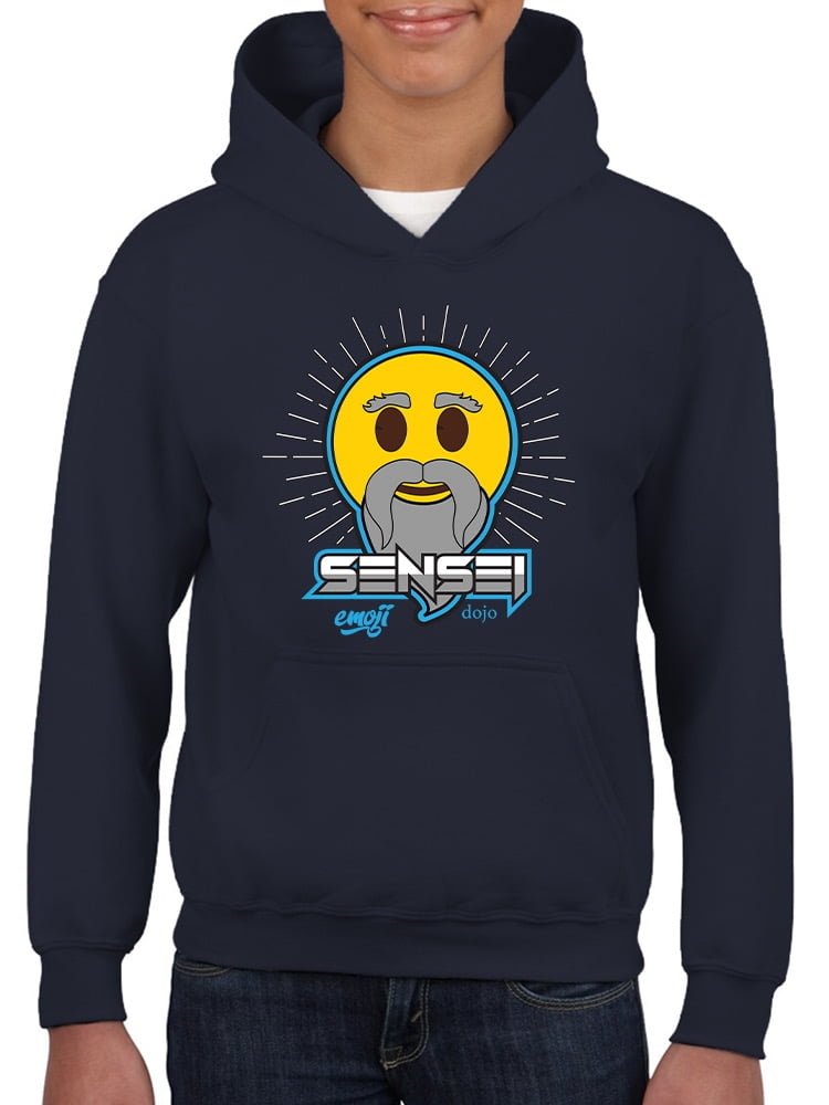 Sensei Emoji Dojo - Wise Master Retro Graphic Youth's Hoodie - Walmart.com