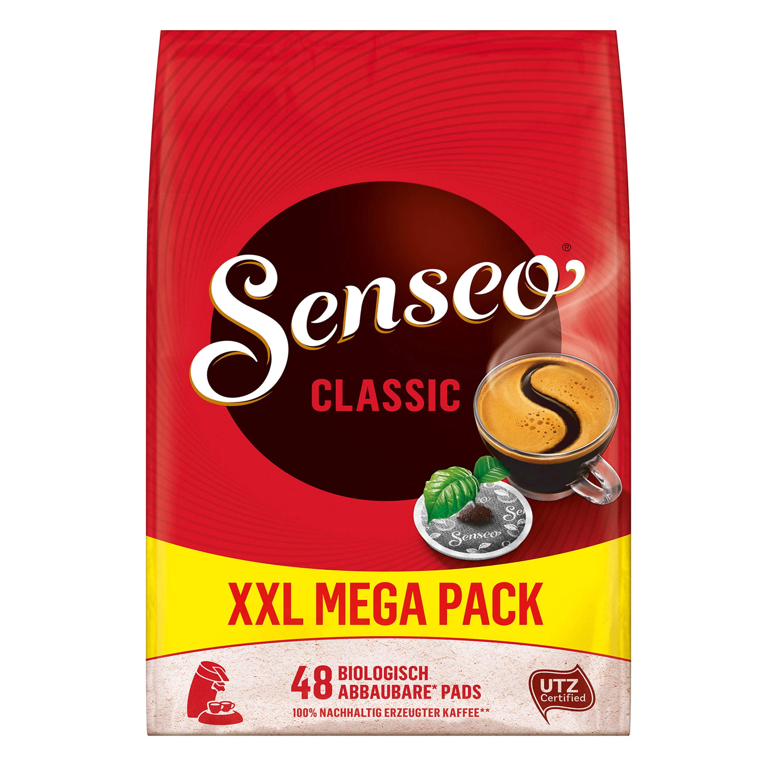 Senseo Classic Coffee Pods – 48 Count (1 Pack) – Medium Roast with ...