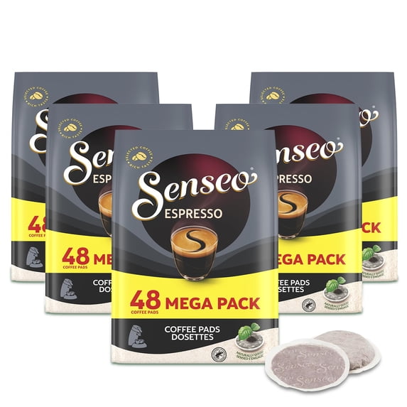 Senseo Espresso Dark Roast Coffee Pods – 240 Count (5 Packs) – Strong ...