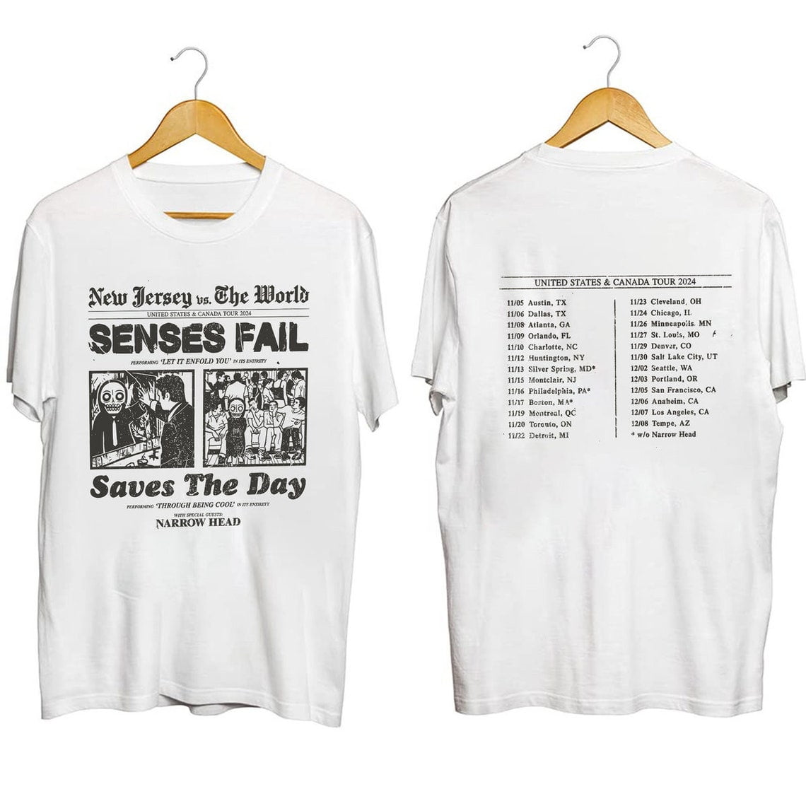 Senses Fail And Saves The Day Plot New Jersey Vs The World Tour 2024