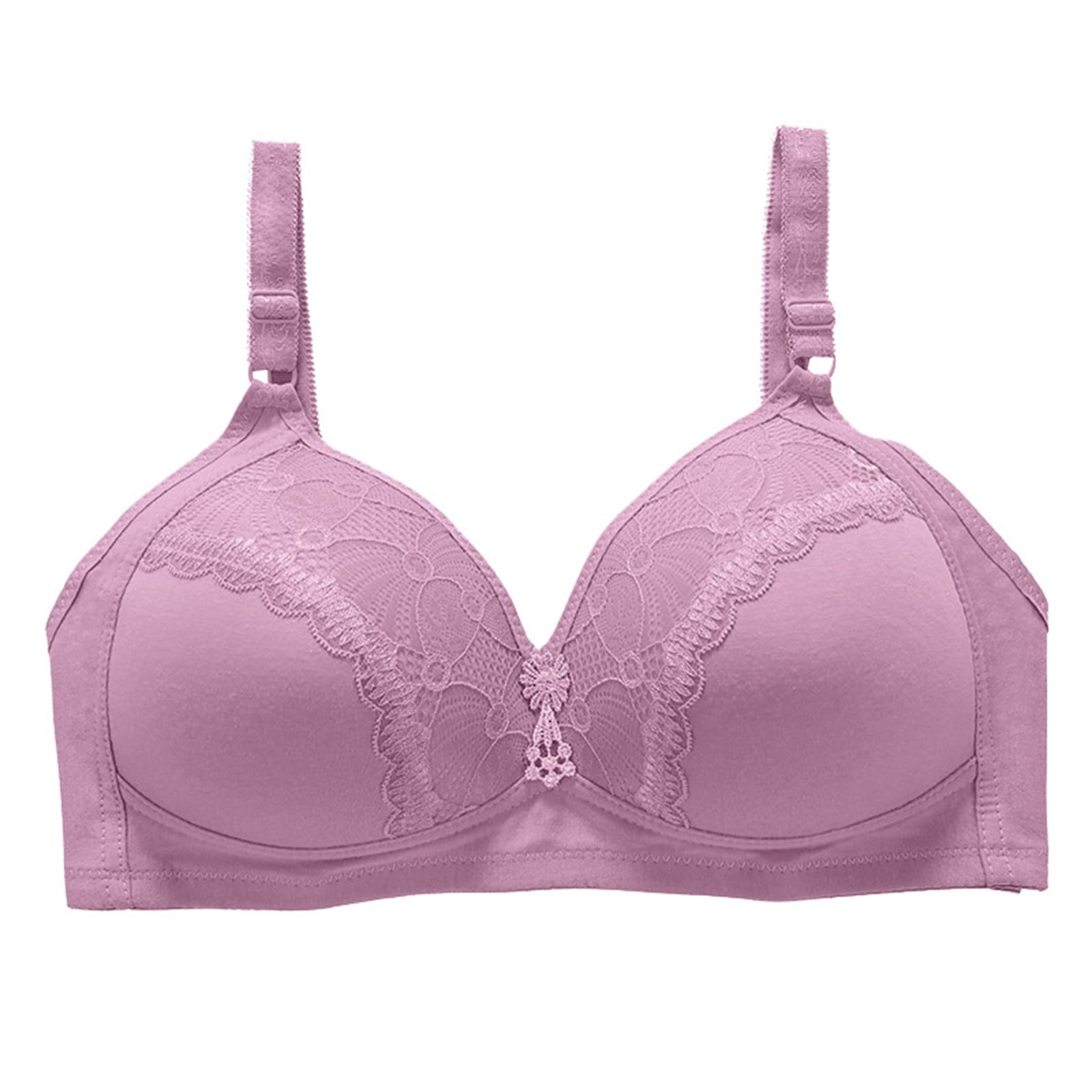Sensestyle Womens Bras Lace Rimless Bra Thin Cup Adjustable Oversized ...