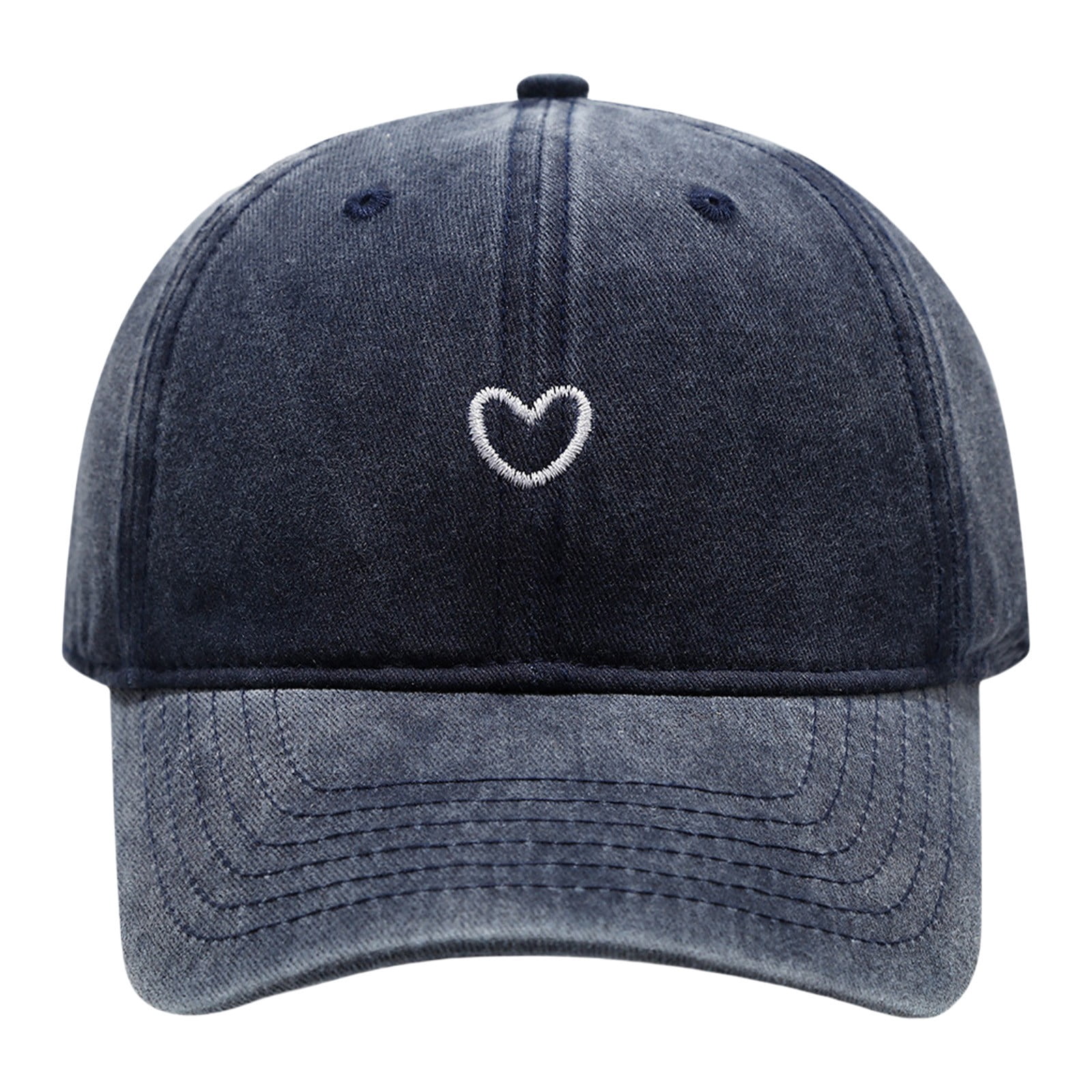 Sensestyle Womens Hats, Women Solid Color Heart Embroidered Soft Top ...