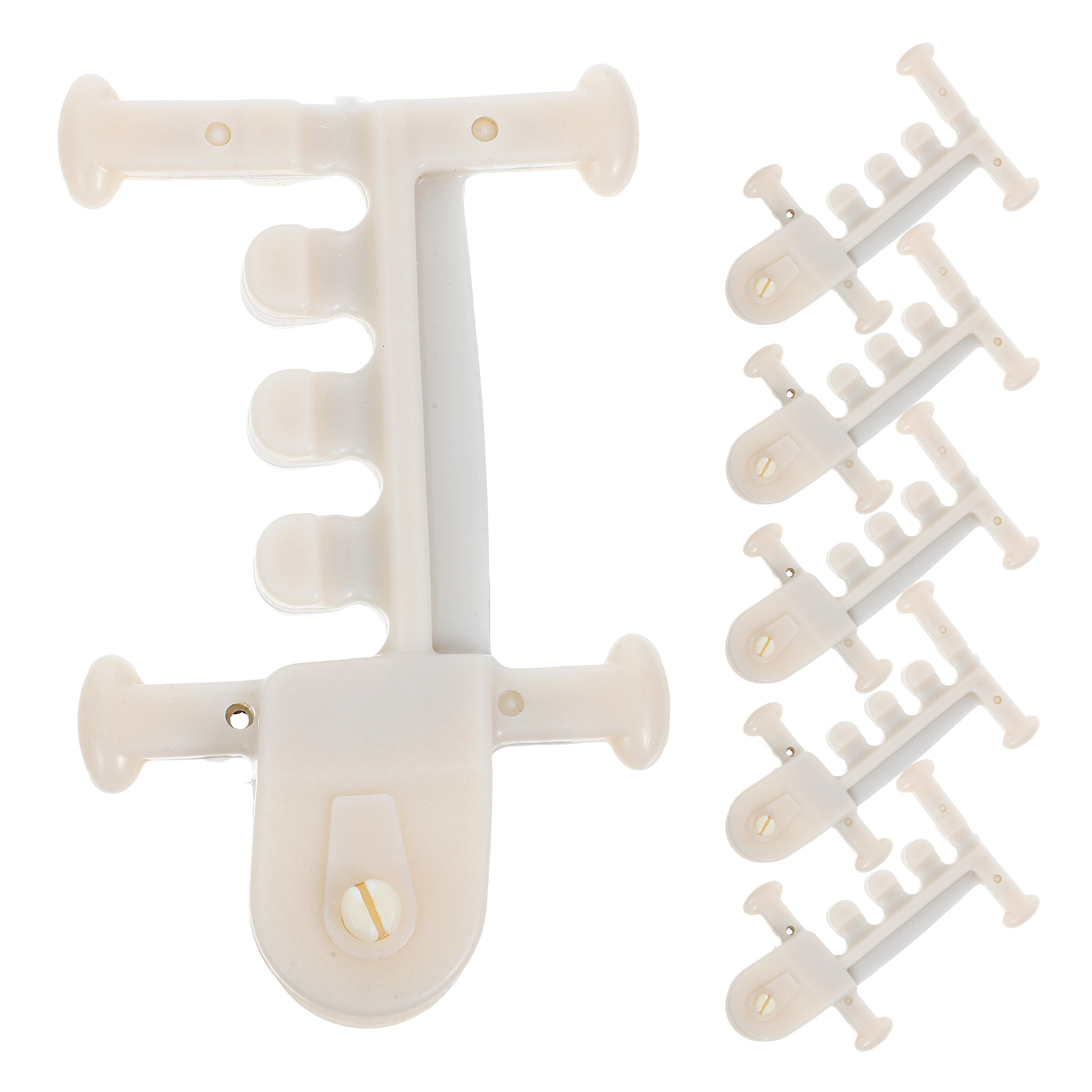 Senseth 6 Pcs Greenhouse Pressure Shed Clamp Pvc Pipe Garden Hoop Beige ...