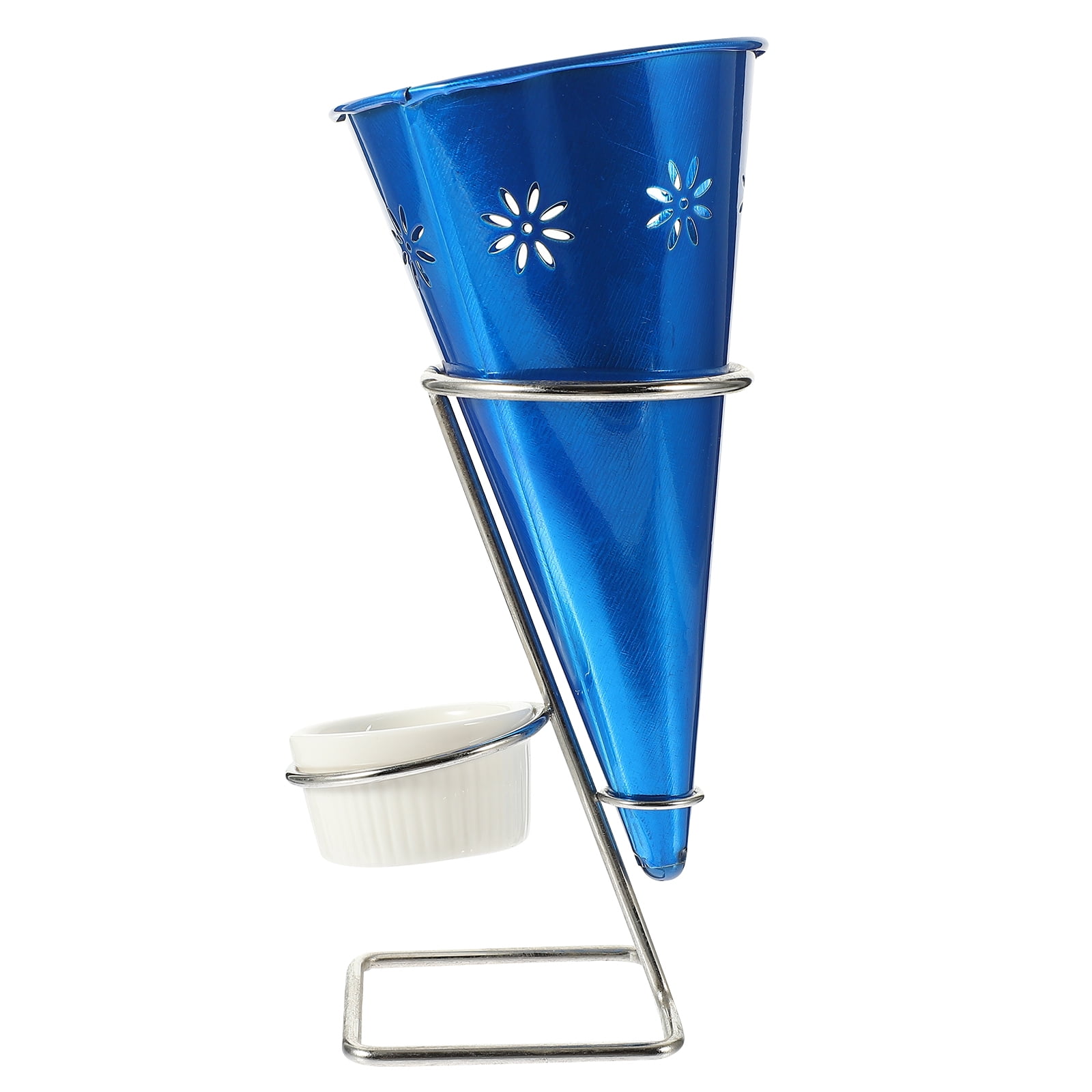 Sensethe 1 Set Ice Cream Cone Holder Metal Hand Roll Sushi Stand Fry ...