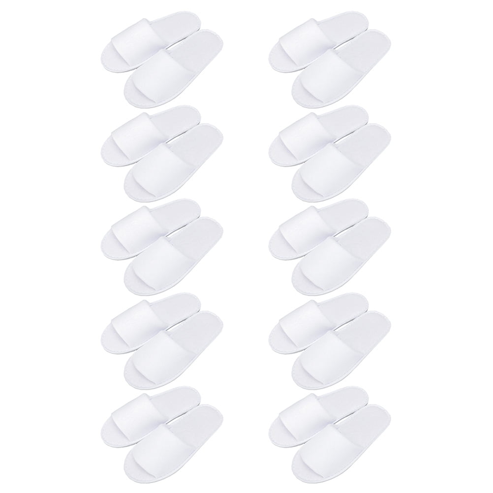 Sensethe 10 Pairs Disposable Slippers Non-slip Slippers Hotel ...