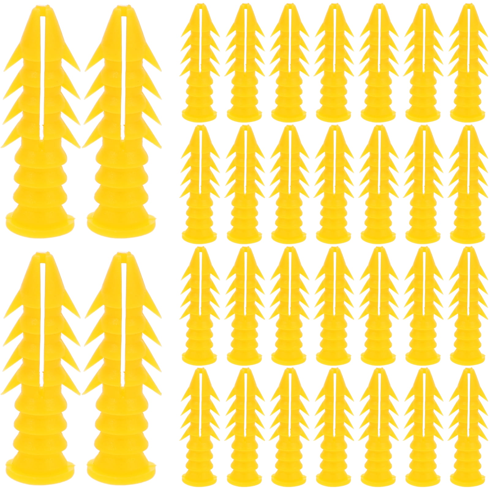 Sensethe 100Pcs Wall Anchors Drywall Screws Expansion Tubes Wall Plug ...