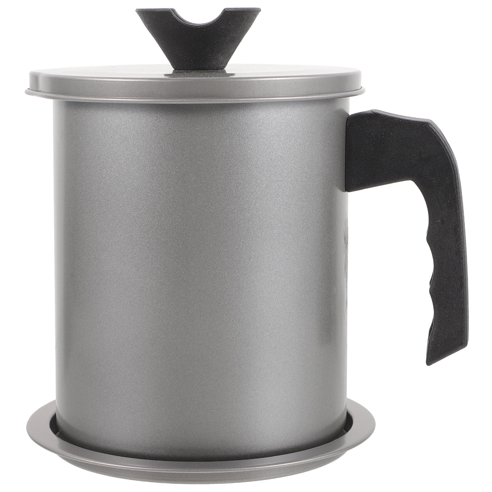 GOOHOCHY Stainless Steel Oil Strainer Pot with Lid for Filtering and ...