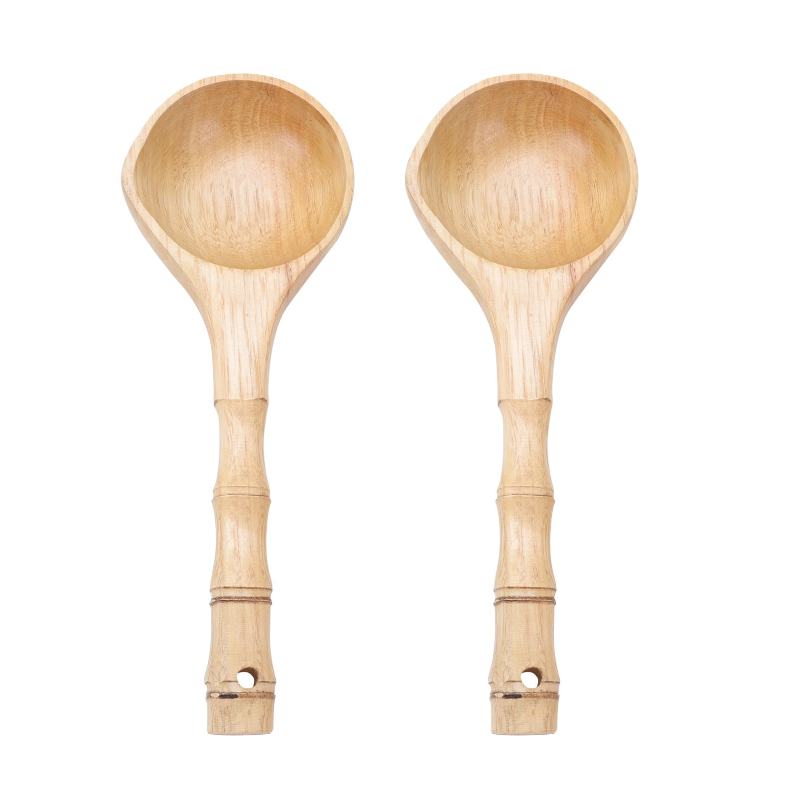 Wood Water Ladle with Long Handle for Kitchen and Garden Use Beige ...