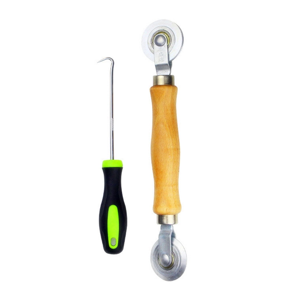 Durable Metal Window Screen Roller Tool with Comfortable Wood Handle ...