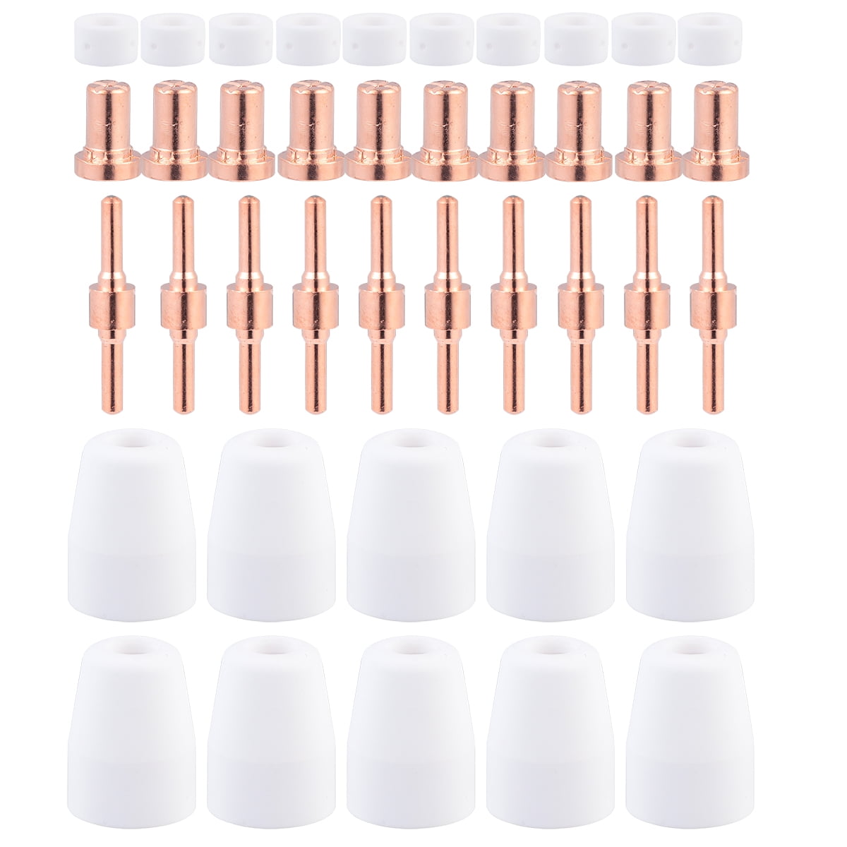 Sensethe 40 Pcs Plasma Cutting Accessories Electrode Nozzle Protective ...