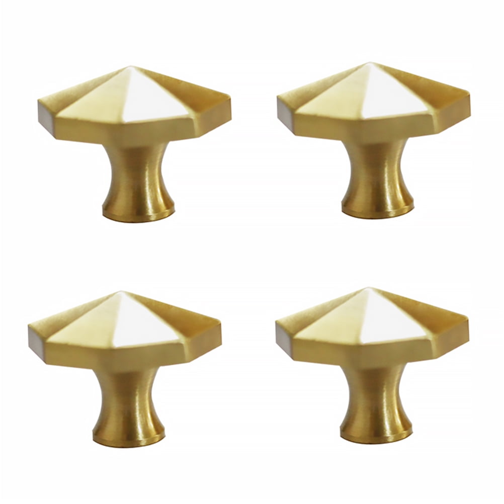 Sensethe 4pcs/ Set Simple Brass Octagonal Handle Furniture Knobs ...