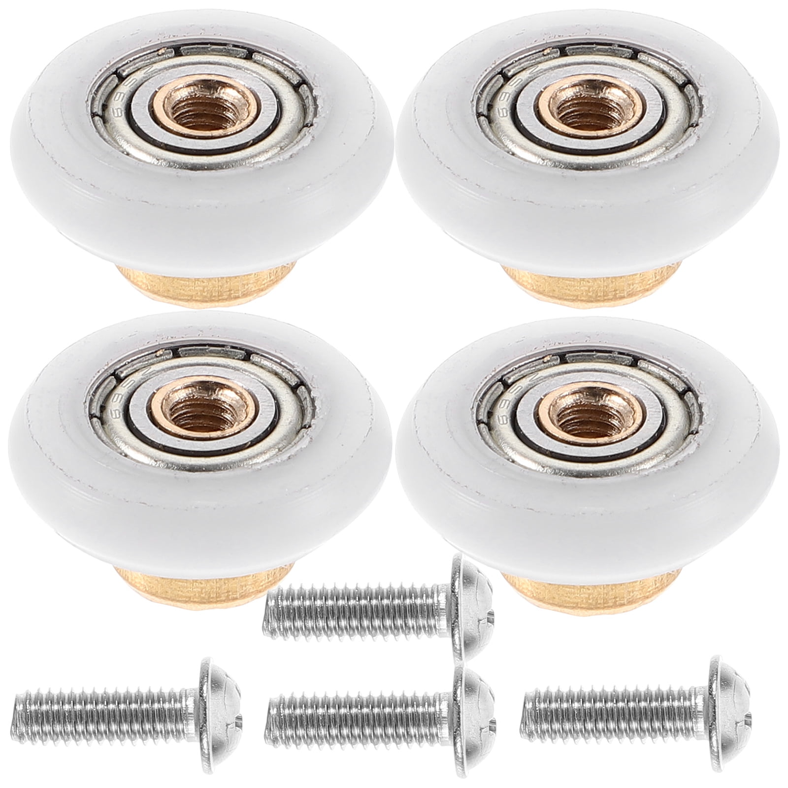 Sensethe 4pcs Shower Door Rollers Sliding Glass Door Pulleys Bathroom ...