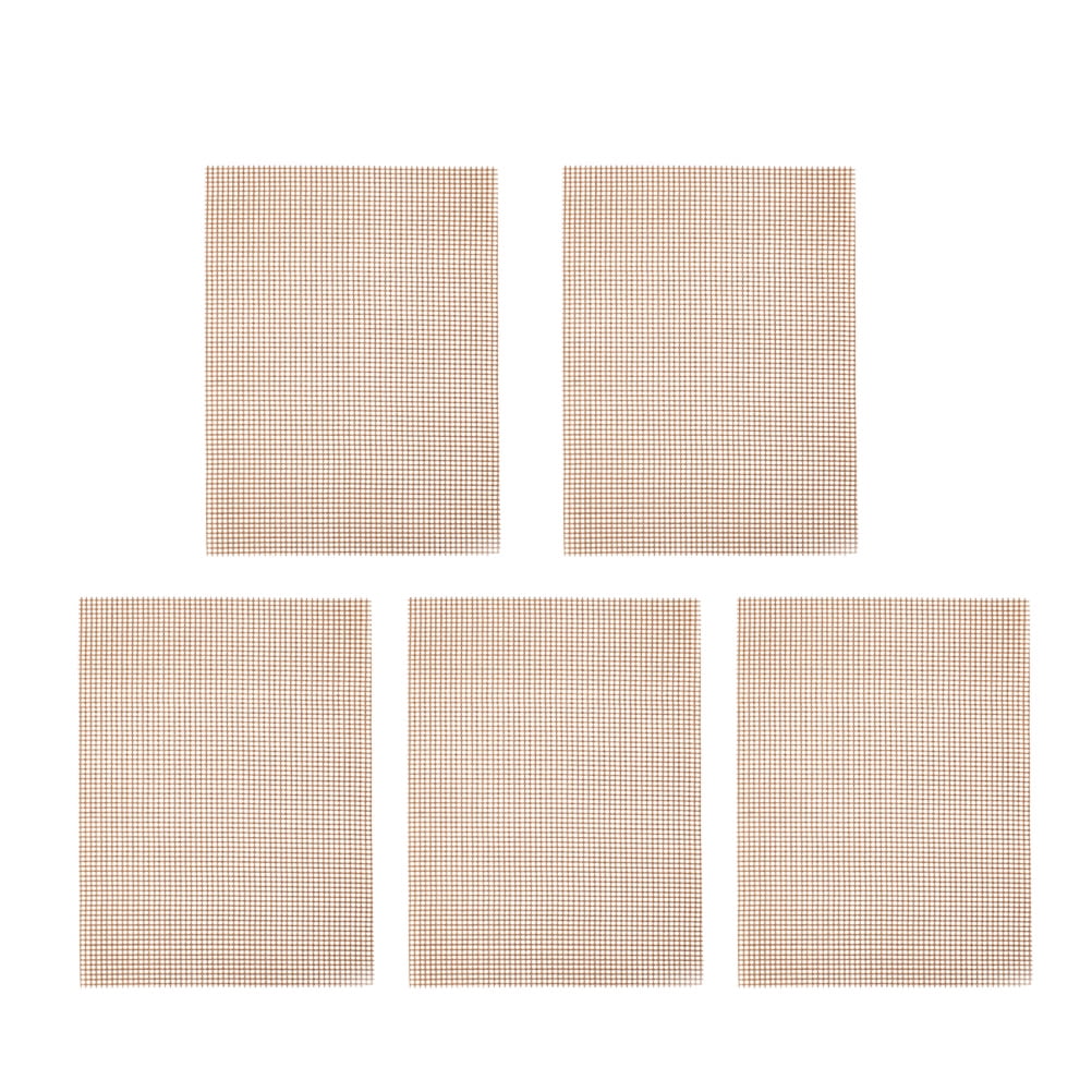 Sensethe 5PCS Grill Mesh Mat Non- Reusable Barbecue Grid Cooking Mats ...