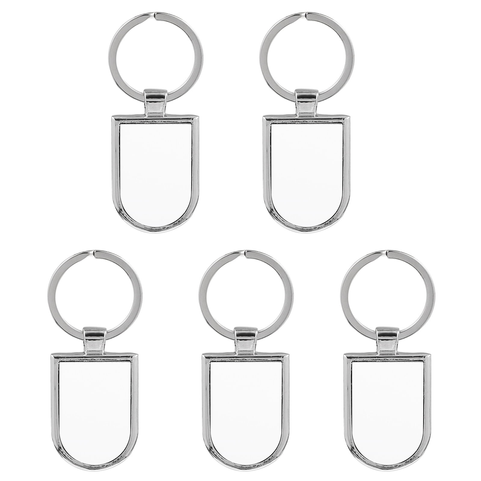 Sensethe 5pcs Metal Key Chains Blank Key Chains Diy Photo Car Key Rings ...