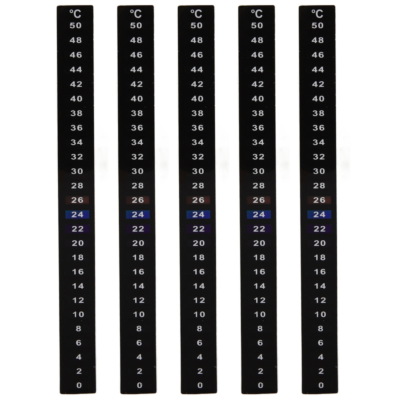 Sensethe 5pcs Stick on Thermometer Strip for Brewing Thermometer Strip ...