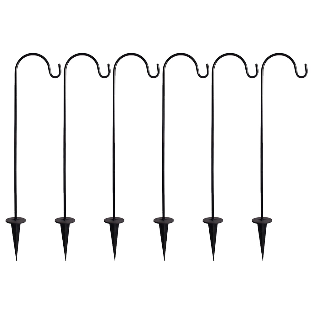 6 Pcs Garden Outdoor Iron Hooks for Light Hanging Yard Ground Insertion ...