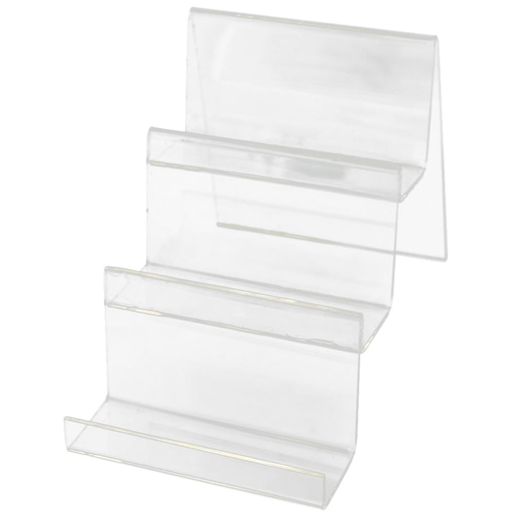 Sensethe Acrylic Wallet Display Stand - Clear Ladder Shape Collectibles ...