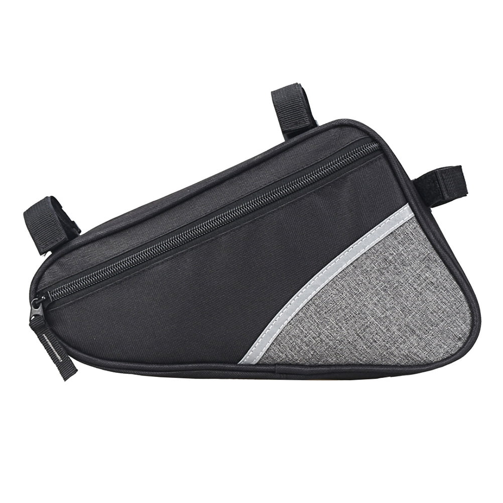 Bike Front Frame Bag Cycling Outdoor Storage Pouch Reflective 1 Piece ...