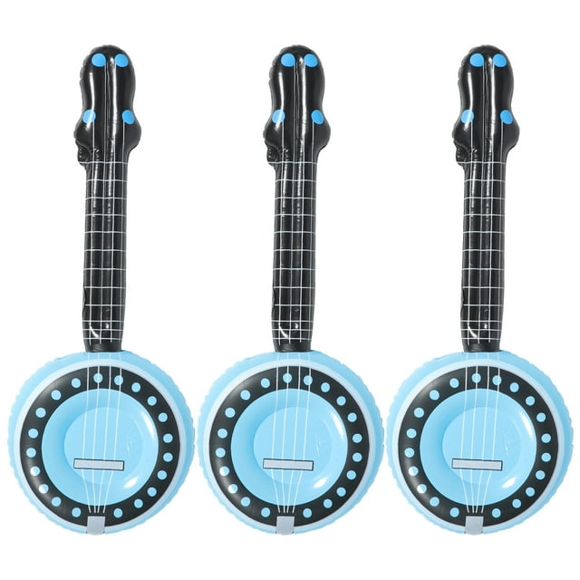 Sensethe Inflatable Rock Star Banjo Props for 80s 90s Party (3pcs ...