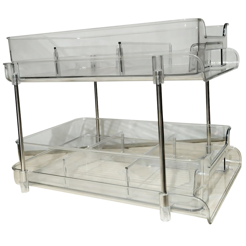 Senseth Pantry Organizer Double-layer Storage Rack Bathroom Cabinet ...