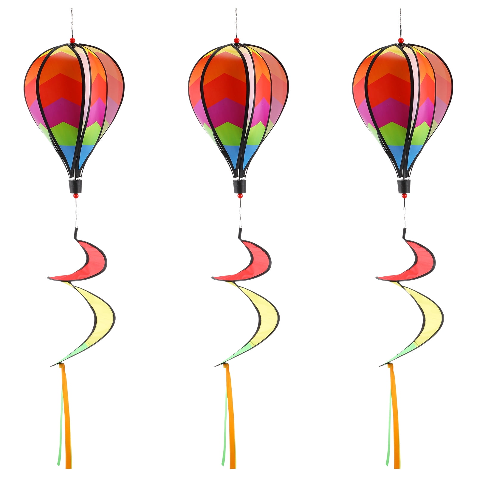 Sensethe Rainbow Hot Air Balloon Wind Toys - 3 Pack for Outdoor ...