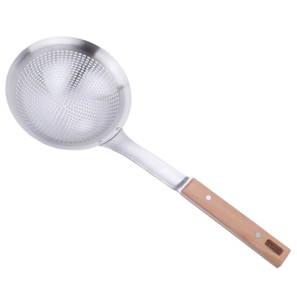 Sensethe Stainless Steel Skimmer Slotted Spoon Strainer Ladle with Heat ...
