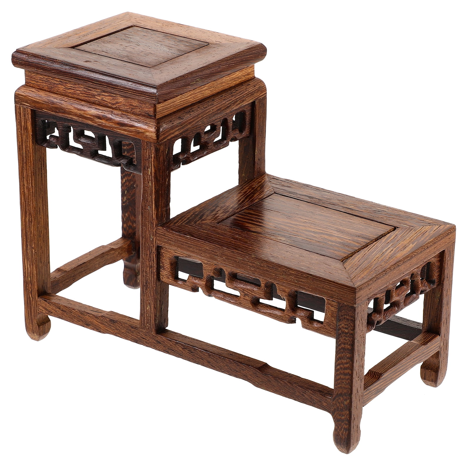 Sensethe Wooden Display Stand for Buddha Statue, Plants, and Vases ...