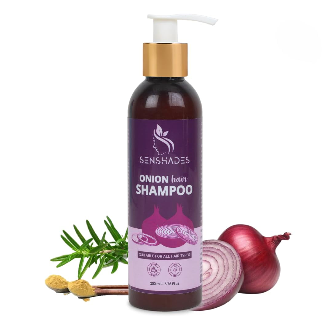 Senshades 100% Natural Onion Shampoo (Pack Of 1 (200Ml) | Controls ...