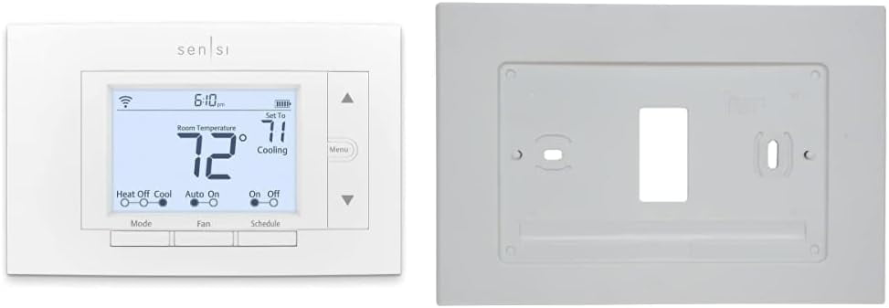Sensi Wi-Fi Smart Thermostat for Smart Home, DIY, Compatible with Alexa ...