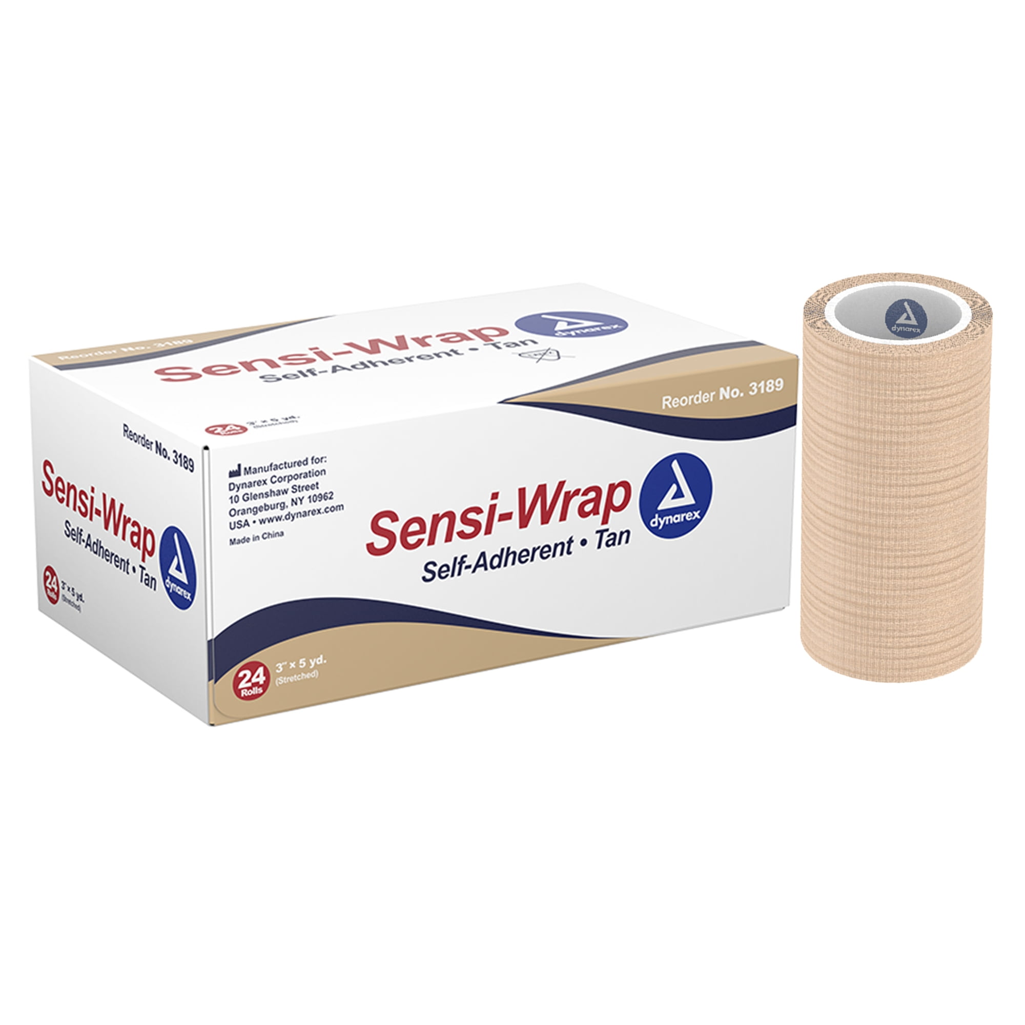 Sensi-Wrap Tan Nonwoven / Polypropylene / Spandex Self-Adherent ...