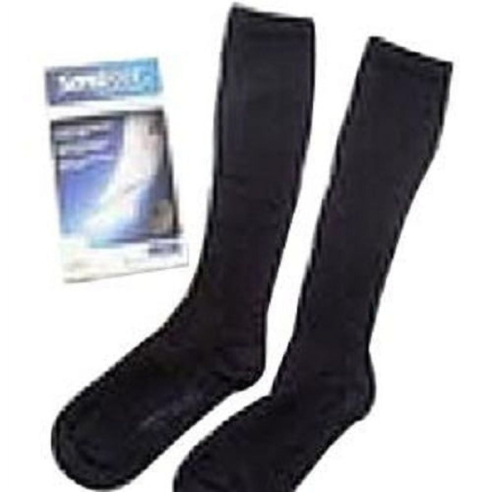 SensiFoot Crew Length Mild Compression Diabetic Sock Large, Black ...