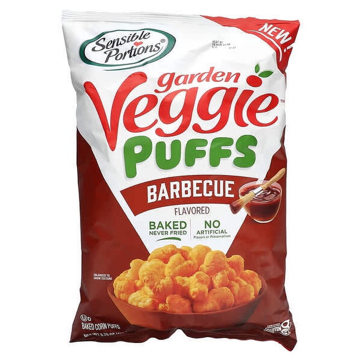 Sensible Portions, Garden Veggie Puffs, Barbecue, 3.75 oz Pack of 4 ...