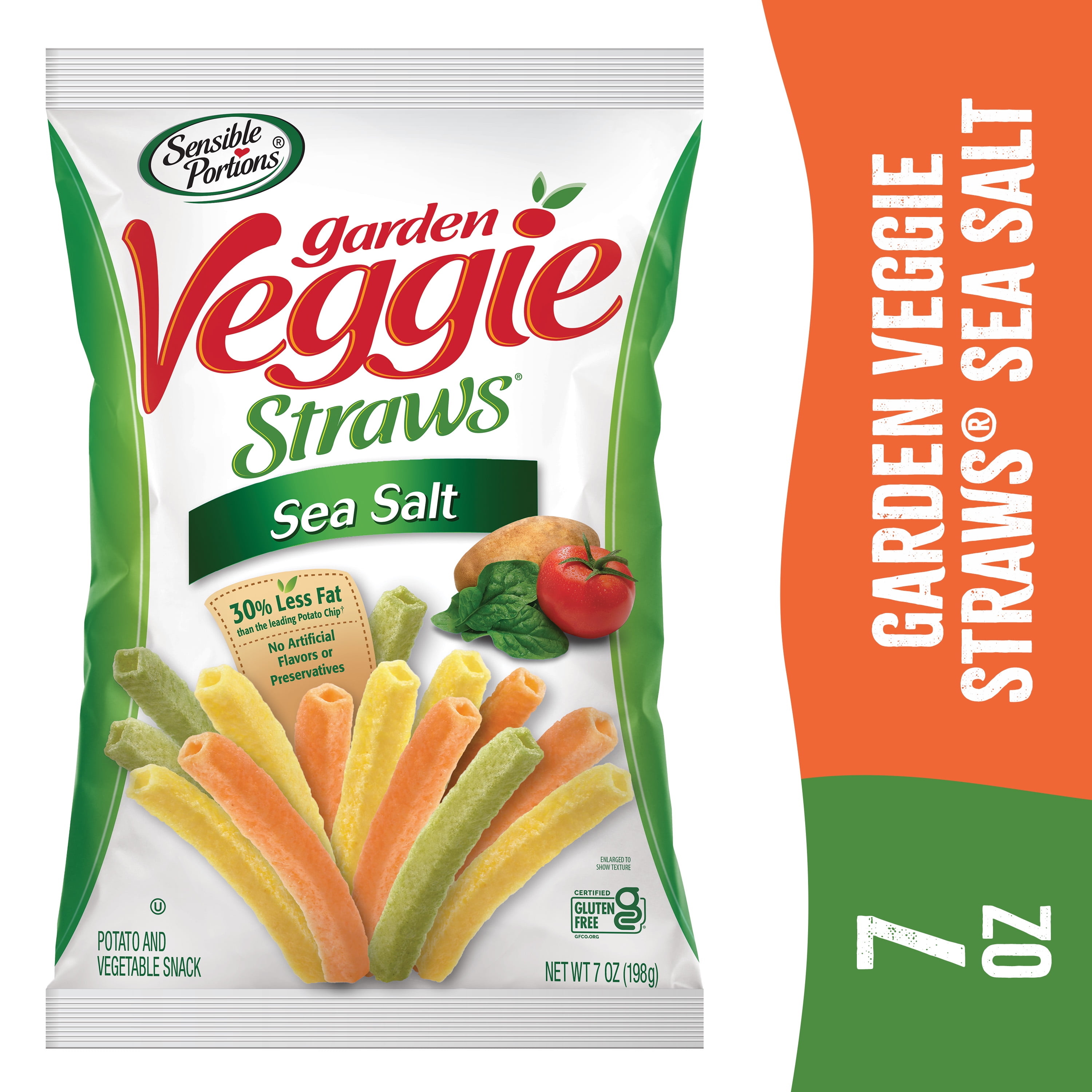 Sensible Portions Non-GMO Veggie Snack with Garden Ingredients, Gluten ...